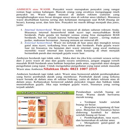 Ciri ciri wasir | PDF