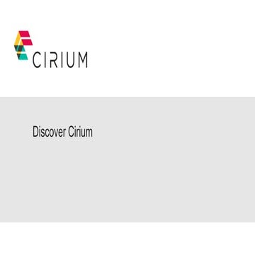 Discover Cirium | PPT