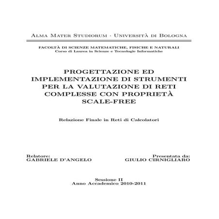 PROGETTAZIONE ED IMPLEMENTAZIONE DI STRUMENTI PER LA VALUTAZIONE DI ...