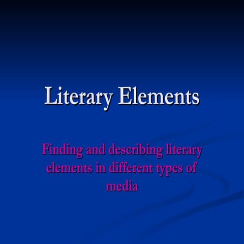 3 - story elements | PPTX