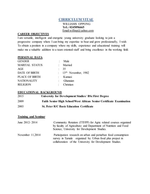 CURRICULUM VITAE peter | PDF
