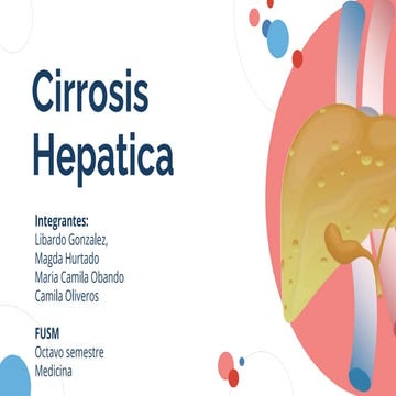 CIRROSIS HEPATICA ABORDAJE CLINICO ACTUALIZADO | PPTX | Diseases and Conditions | Medical Health