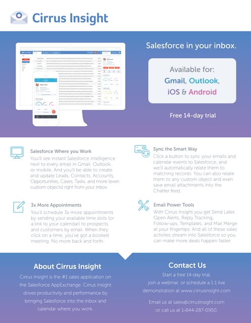 Cirrus Insight Features Deck | PPT
