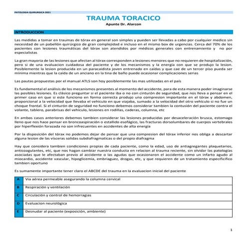 Cirugia Toracica y complicaciones - Dr. Alarcon.pdf