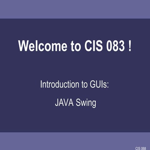 Swing Demo Presentation For The Swing Java Ppt 8912