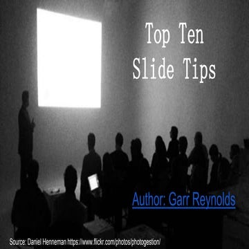 Ten Slide Tips | PPTX