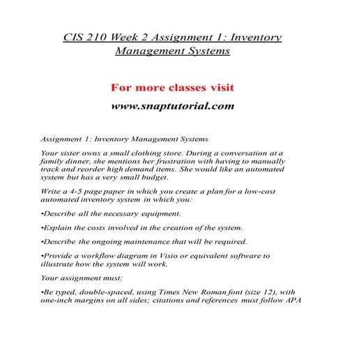 Cis 210 Enthusiastic Study / snaptutorial.com