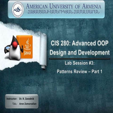 Cis 280 patterns | PPT