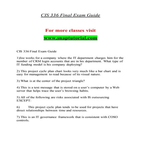 Cis 336 str Education Redefined - snaptutorial.com | Business | Business and Finance