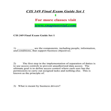 Cis 349 Exceptional Education-snaptutorial.com