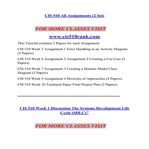 CIS 510 RANK Education Planning--cis510rank.com