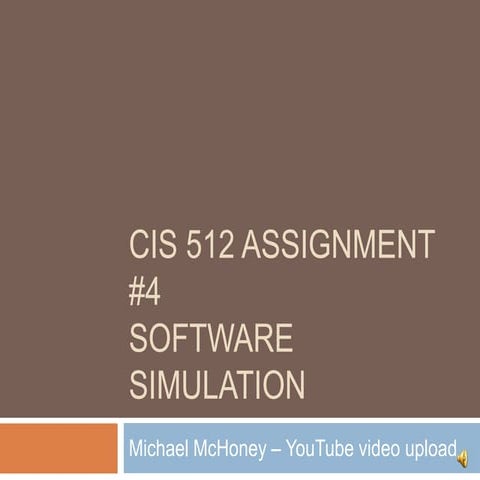 Cis 512 Assignment 4 | PPTX