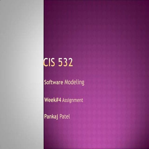 Software Modeling Using irise Software | PPT