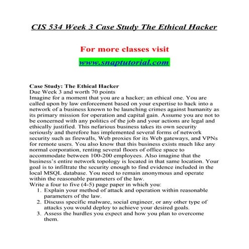 Cis 534 Effective Communication / snaptutorial.com