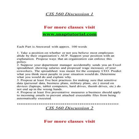 Cis 550-week-3-case-study-2 | PPT