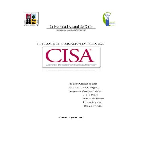 Certificacion Cisa | PPTX