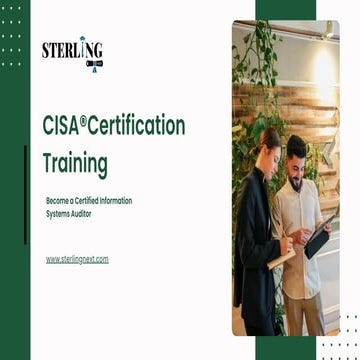 Become a Globally Recognized IT Auditor with CISA® Certification | PDF