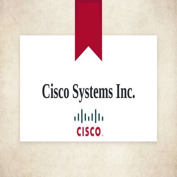 Cisco Case Study | PPTX
