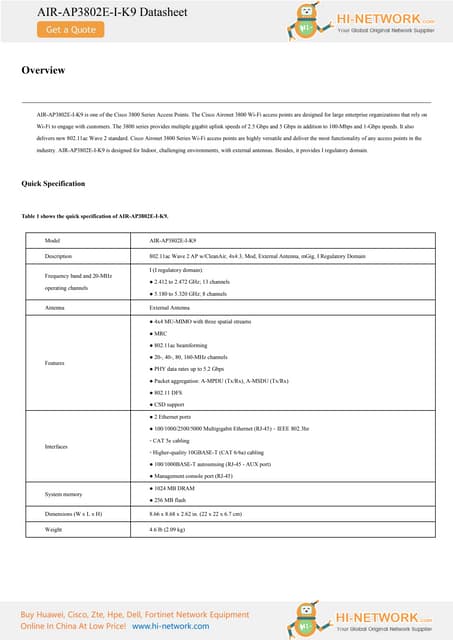 cisco-ie-3300-8t2s-e-datasheet.pdf | Computer Peripherals | Computing