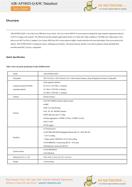 cisco-n9k-c93240yc-fx2-datasheet.pdf | Computing | Technology & Computing