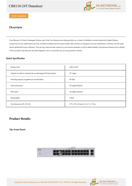 cisco-cbs350-24t-4x-datasheet.pdf | Computer Networking | Computing