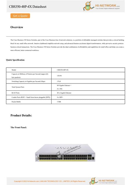 cisco-cbs350-24p-4g-datasheet.pdf | Computer Networking | Computing