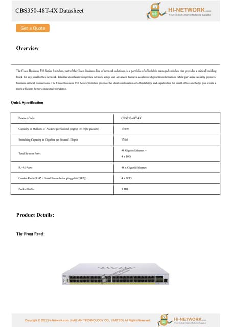 cisco-cbs350-24p-4g-datasheet.pdf | Computer Networking | Computing