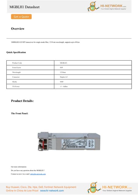 cisco-mgbsx1-datasheet.pdf | Technology & Computing