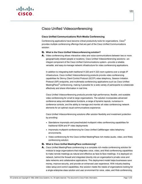 Polycom Video Conferencing Solutions Brochure | PDF | Web Conferencing | Computer Software and ...