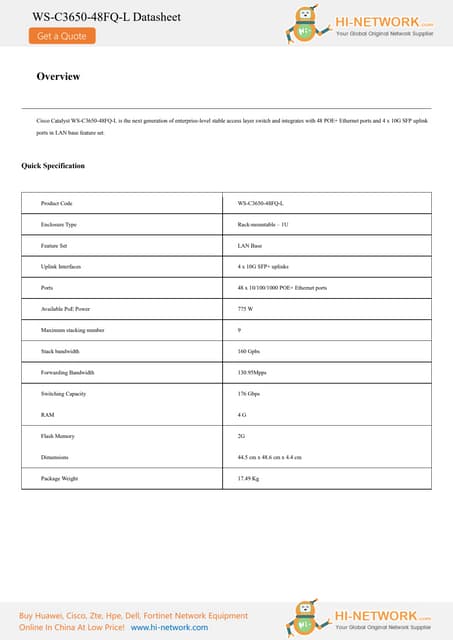 cisco-ws-c3650-48tq-l-datasheet.pdf