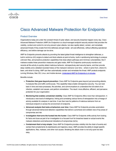Cisco amp everywhere | PDF