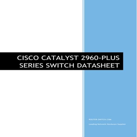 Cisco catalyst 2960 x flexstack-plus stack module datasheet