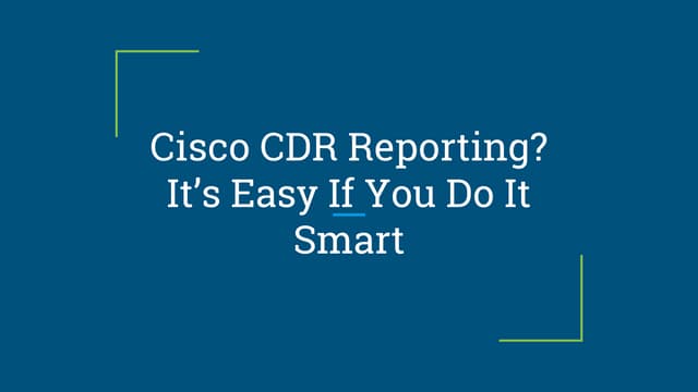 Guideline for Call Data Record Analysis by Raghu Khimani | PPTX