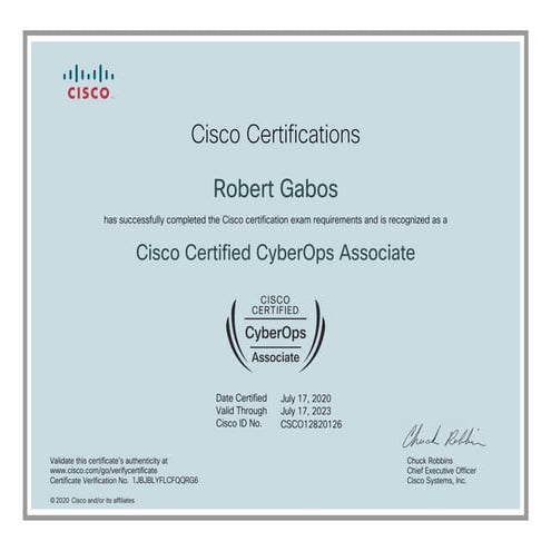 Cisco Certified CyberOps Associate | PDF