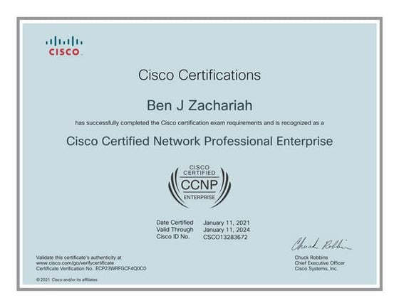 CCNP Certificate | PPT
