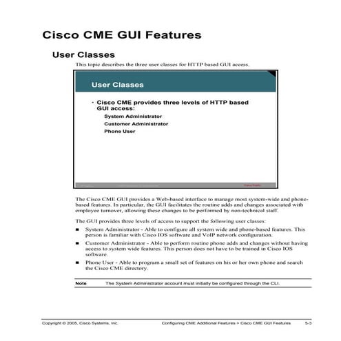 Cisco Cme Gui Features Pdf Operating Systems Computer Software And Applications