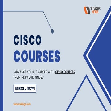Top Cisco Courses Offered By Network Kings Pdf Computer Networking Computing