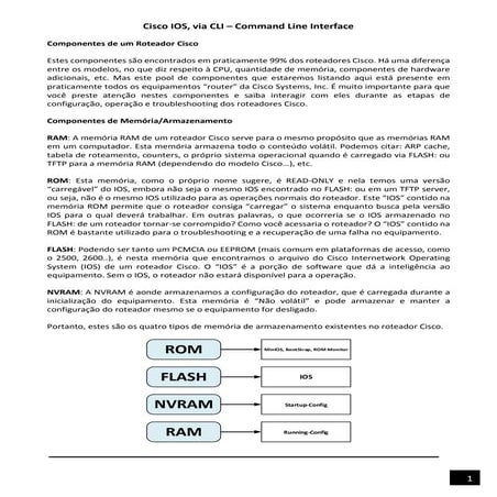 Cisco ios, via cli – command line interface | PDF