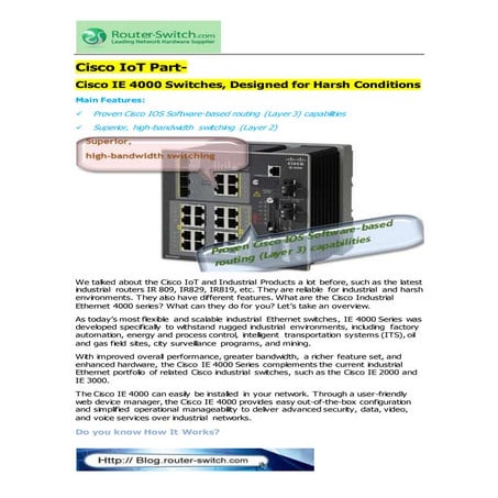 Cisco's new 'light switch' the catalyst digital building series | DOCX