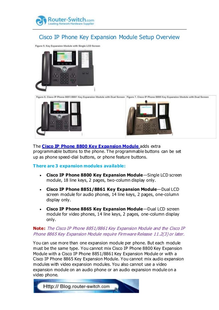 Cisco Ip Phone Key Expansion Module Setup