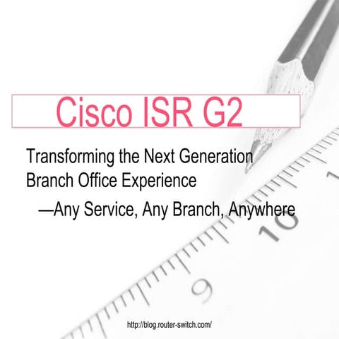 Cisco isr g2 | PPTX