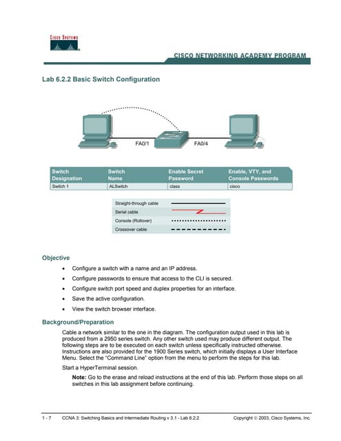 2.3.8 lab---navigate-the-ios-by-using-tera-term-for-console-connectivity (1) | PDF