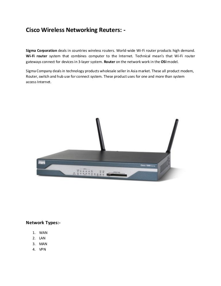 Cisco Networking Routers