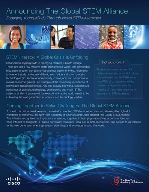 An overview of STEM education- Science, Technology, Engineering and Mathematics | PPT | Education