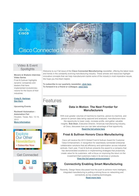 Cisco Connected Manufacturing | PDF