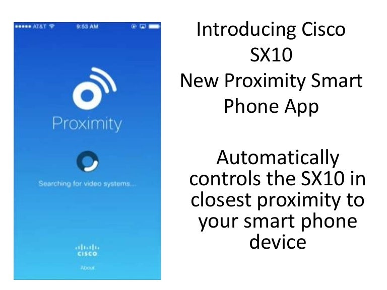 Cisco Proximity App
