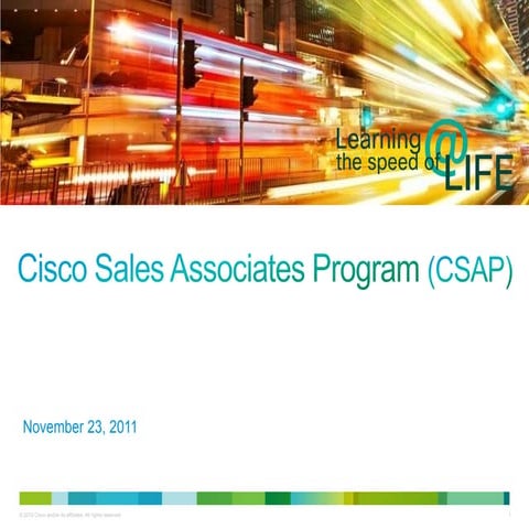 Cisco Sales Associates Program | PPTX