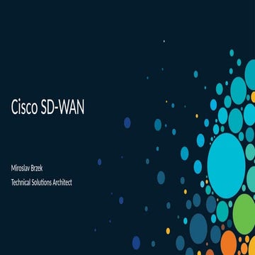 Cisco SDWAN presentation for Branches to HQ | PPTX