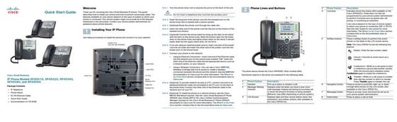 Cisco spa508 quick reference card | PPT