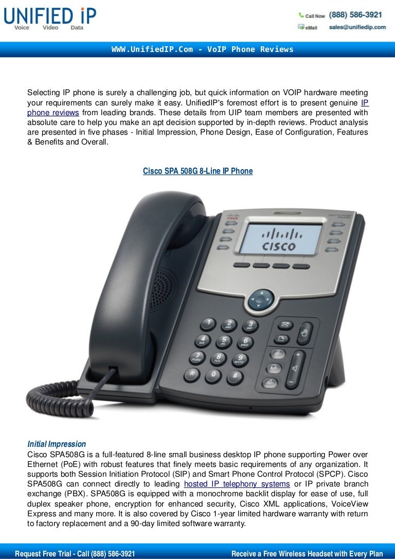 Cisco SPA 508G 8-Line IP Phone Review